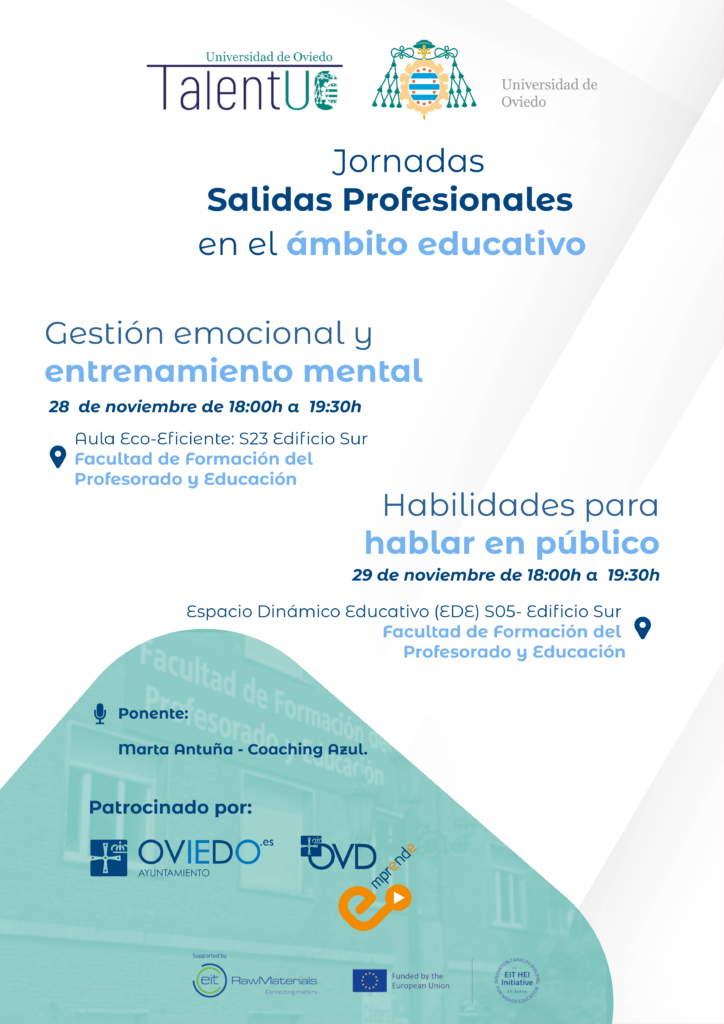 JORNADAS SALIDAS PROFESIONALES EN EL ÁMBITO EDUCATIVO - Coaching Azul